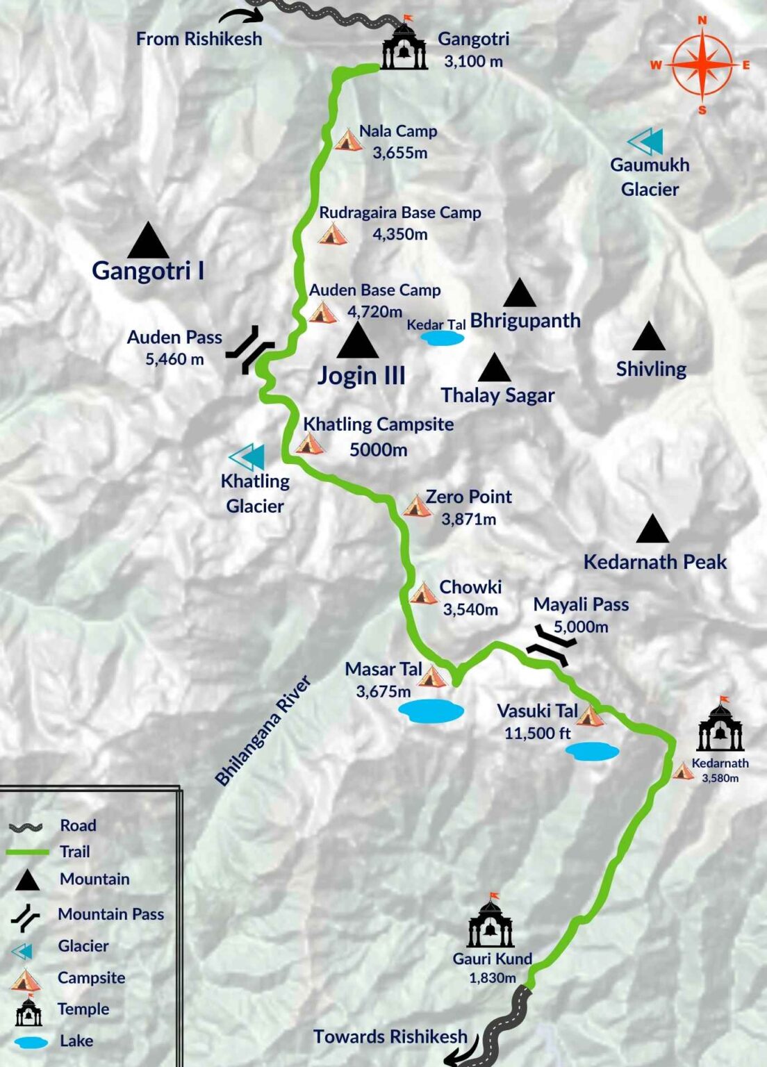 Auden's Col Trek and Mayali Pass | Itinerary, Price, Package